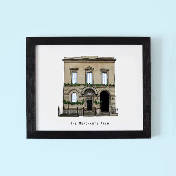 Illustrated The Merchant's Arch Pub BY COWFIELD DESIGNS — stoneandbeige
